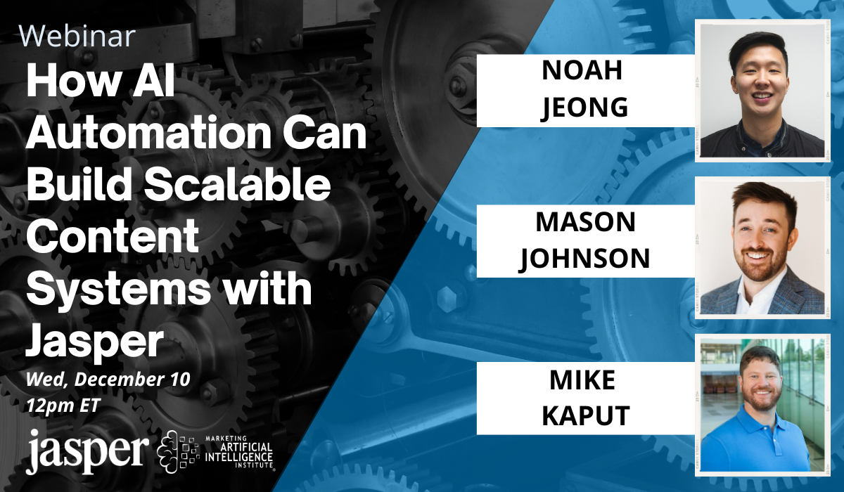 [WEBINAR] How AI Automation Can Build Scalable Content Systems with Jasper